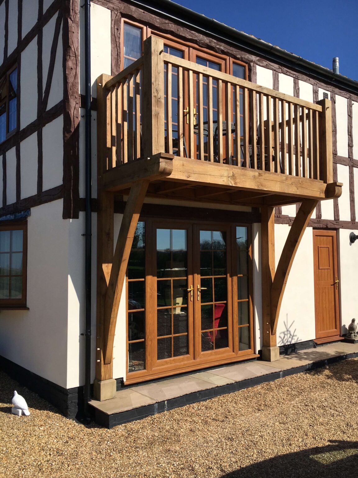 Bespoke Oak Balconies and Garden Bridges, Cheshire